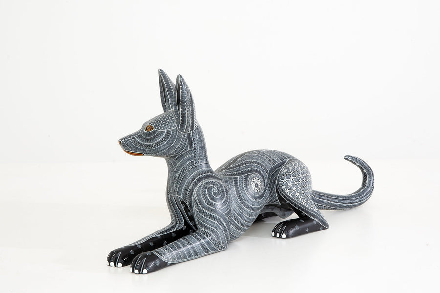 Alebrije Dog - Xoloitzcuintle lying down