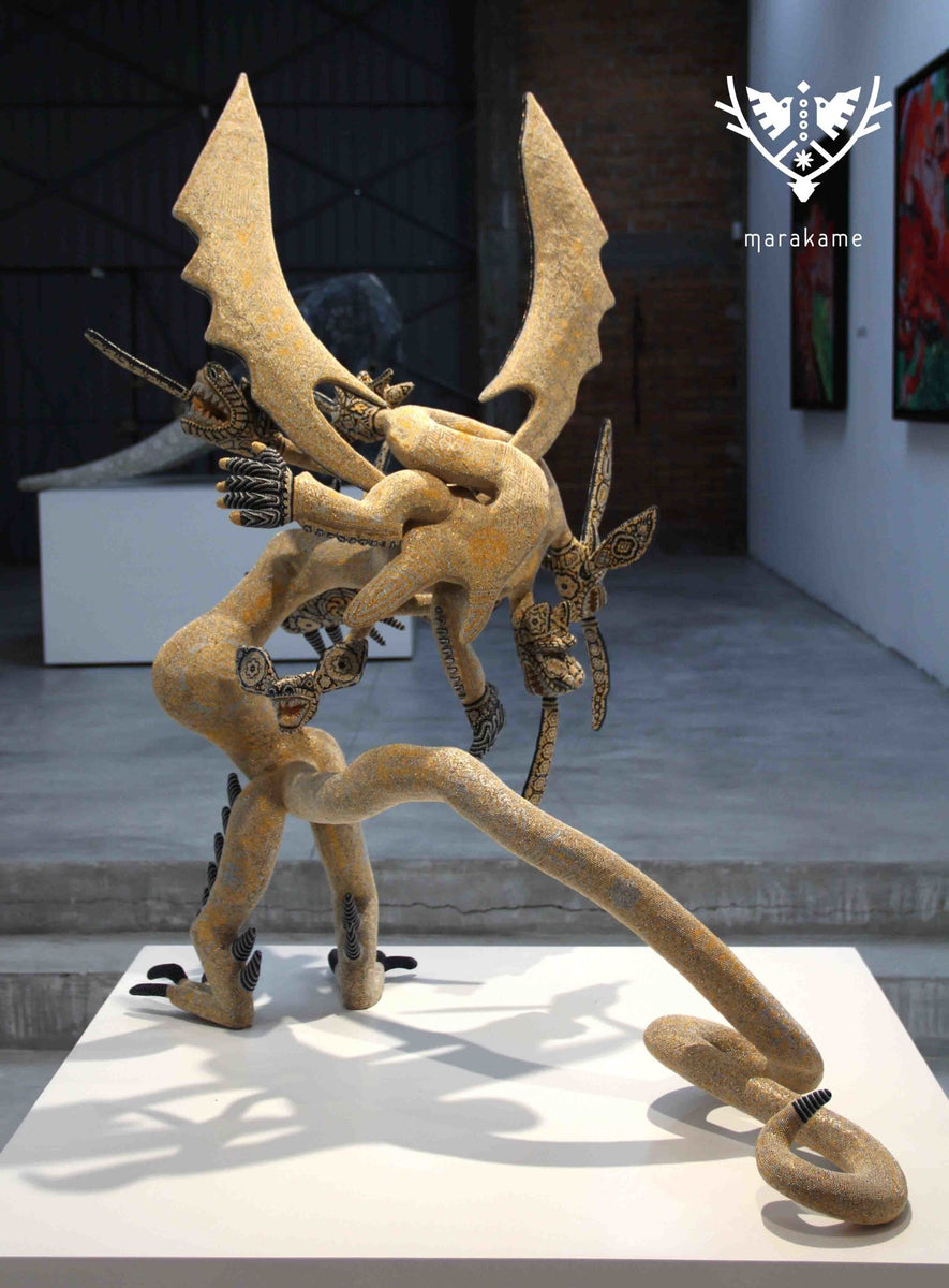 Escultura huichol - Tatewari - Arte Marakame