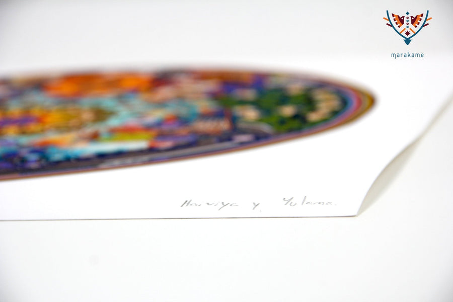 Ukari Marakate - Las mujeres sabias - 05/25 - 45 x 45 cm. - 18 x 18 in ...