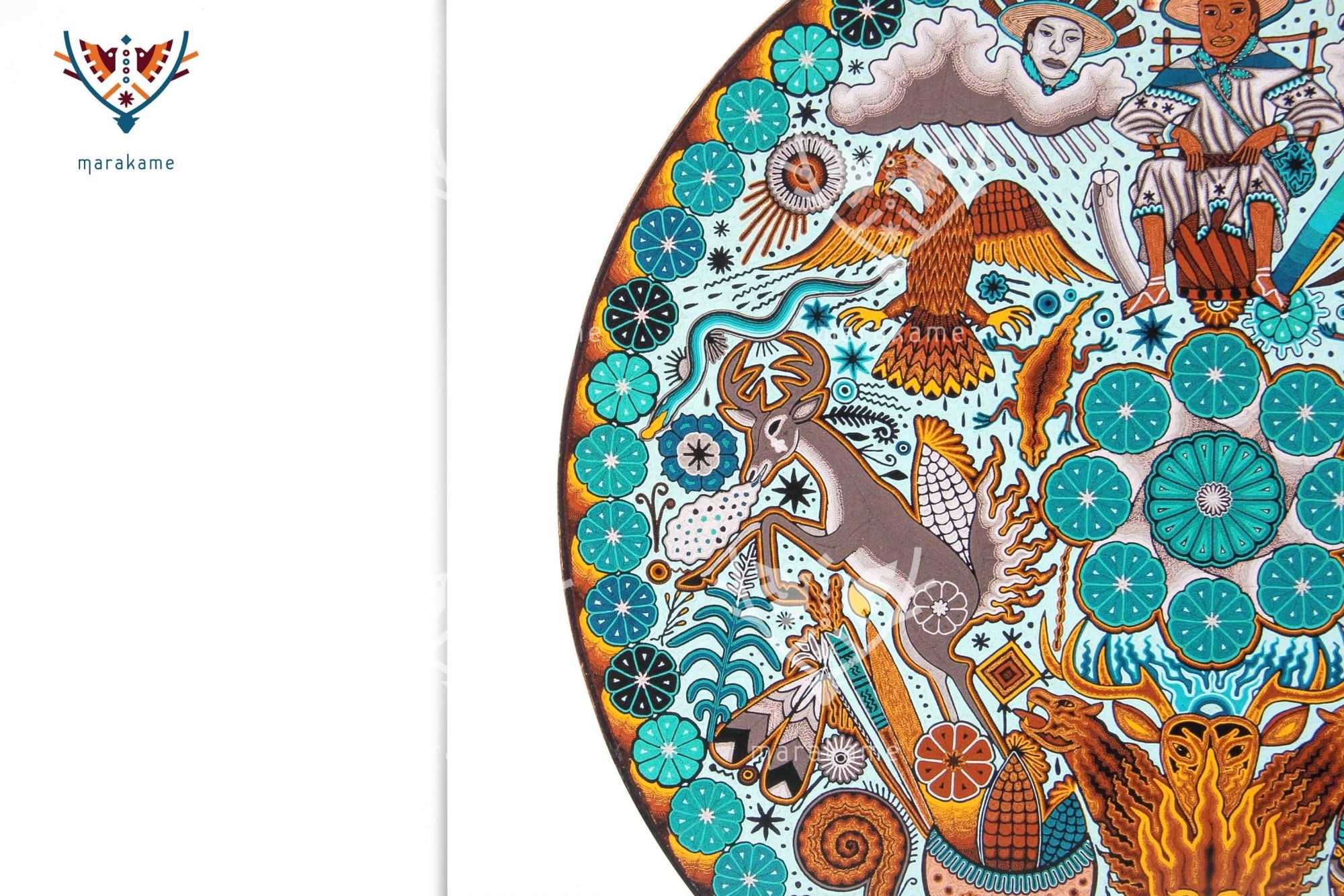 Wirikuta Mieme 45 X 45 Cm 18 X 18 In Arte Huichol Marakame Wirikuta Mieme 45 X 45 Cm 18 X 18 In Arte Huichol Marakame